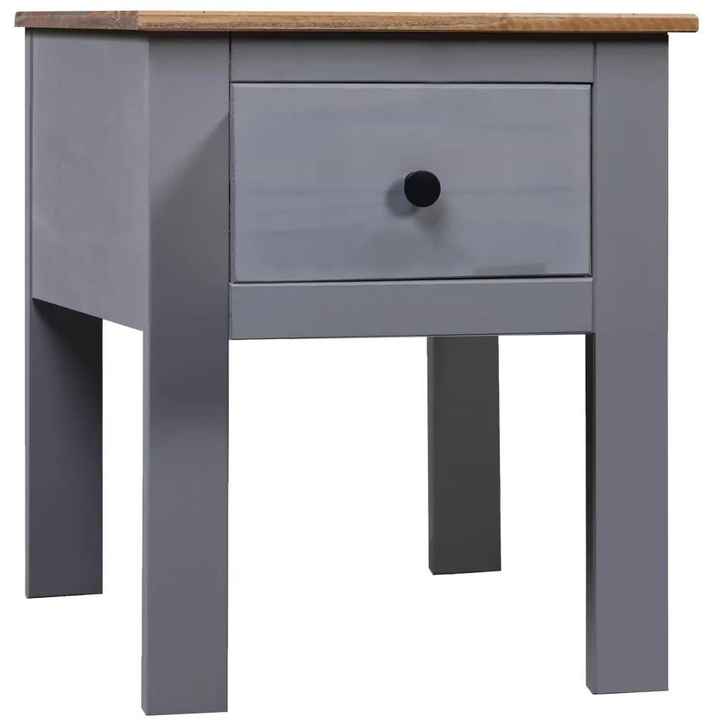 282692 vidaXL Noční stolek šedý 46 x 40 x 57 cm borovice řada Panama