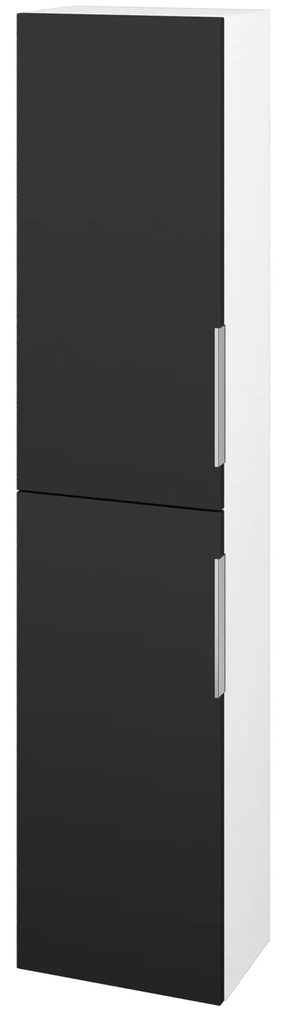 Dřevojas Skříň vysoká DOS SV1D2 35 Varianta: M01 Bílá mat / Úchytka T02 / M01 Bílá mat / Levé