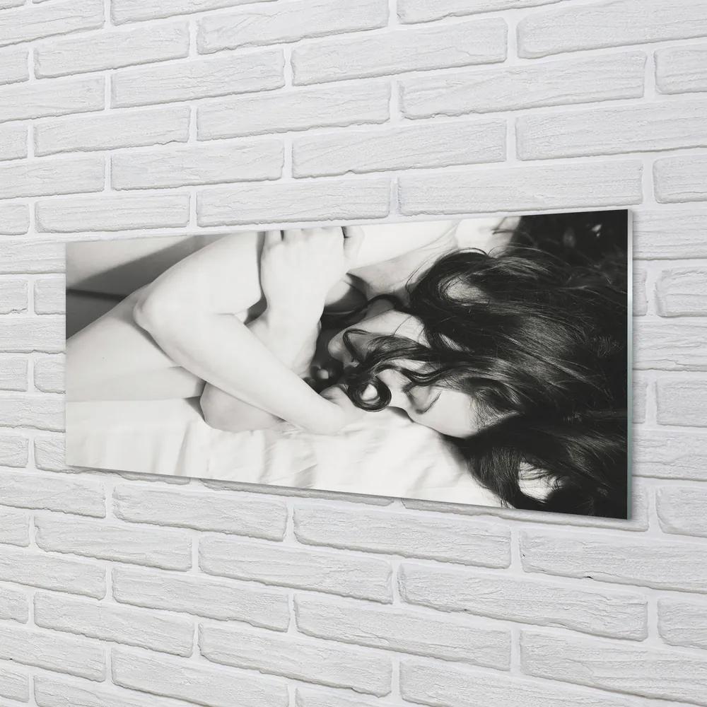 akrylový obraz spící ženu 120x60 cm
