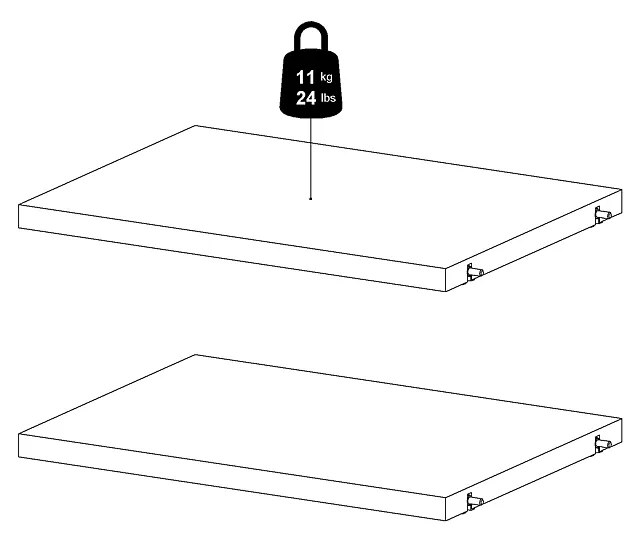 Tvilum Poličky Basic 71770 bílá