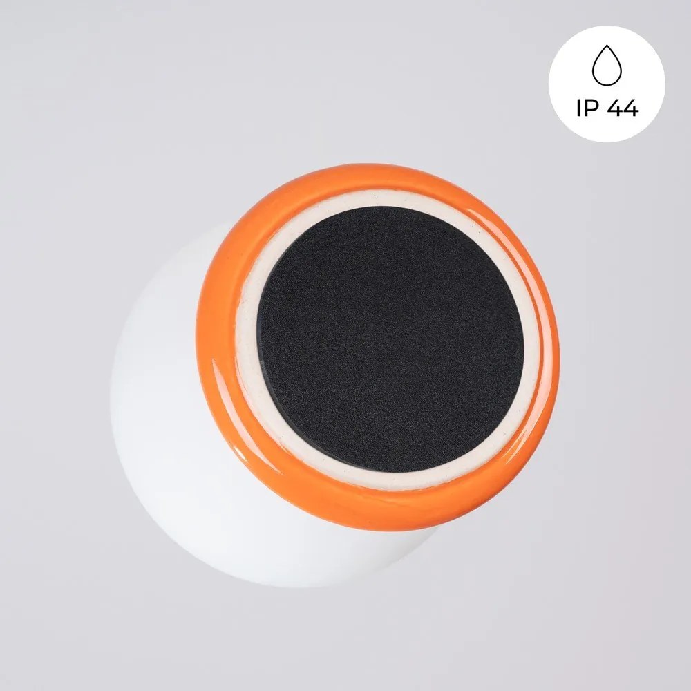 Oranžové keramické nástěnné svítidlo ø 12 cm Farsa – Sollux