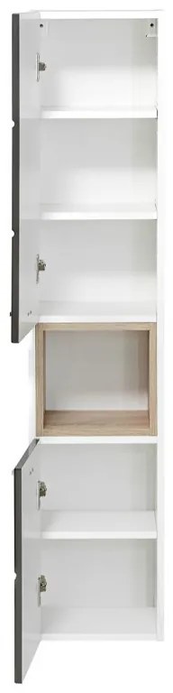 Koupelnová skříňka vysoká DORIN GREY 800-2D