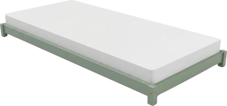 Benlemi Dřevěné dětské jednolůžko LUCKY Zvolte barvu: Nelakovaná, Zvolte rozměr: 90x160 cm, Zvolte zábranu: S otevřeným vstupem