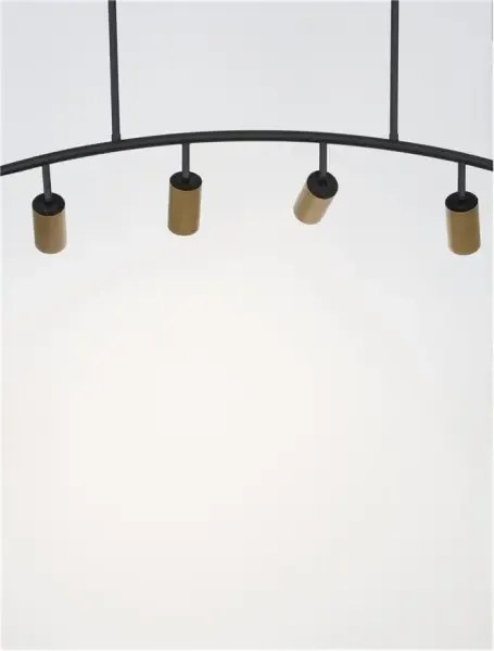 LED lustr Pogno 965 černé