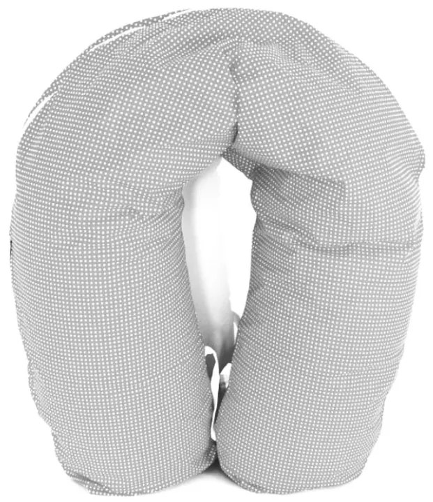 GADEO Kojící a relaxační polštář LITTLE DOTS GREY Výplň: PES kuličkové duté vlákno