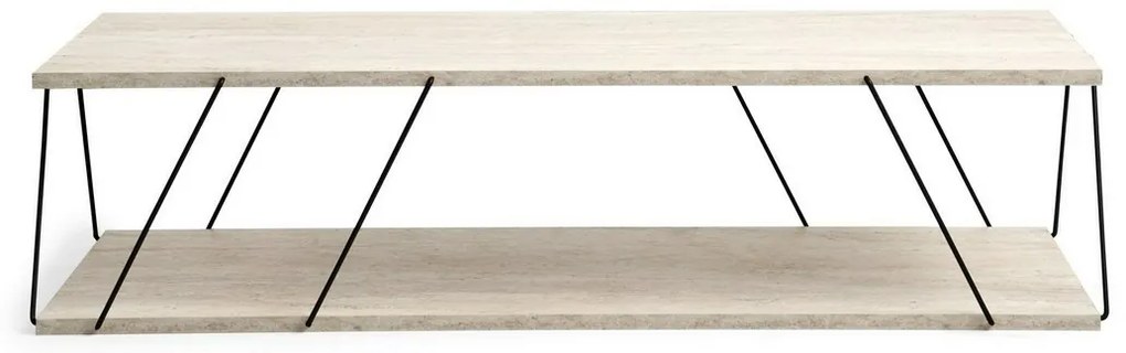 Konferenční stolek Labranda Travertine and Black