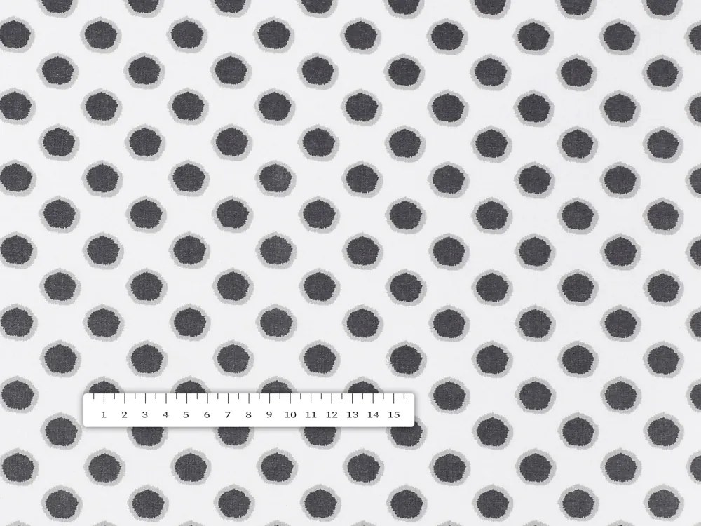 Biante Bavlněný čtvercový ubrus Sandra SA-286 Šedé puntíky na bílém 150x150 cm