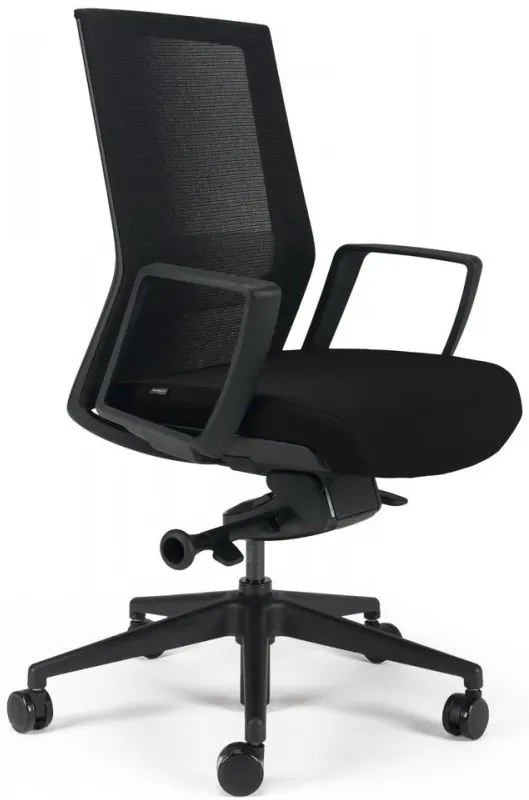 Kancelářská ergonomická židle BESTUHL S27 BLACK — více barev, snímatelný potah Šedá