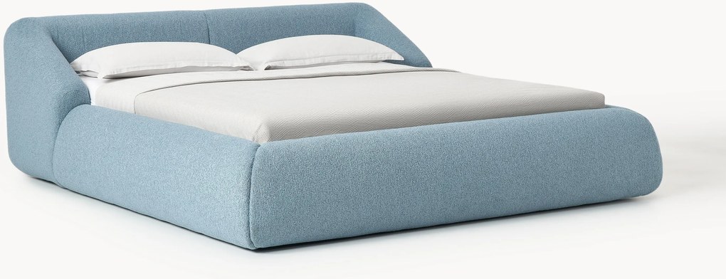 Čalouněná bouclé postel Sofia