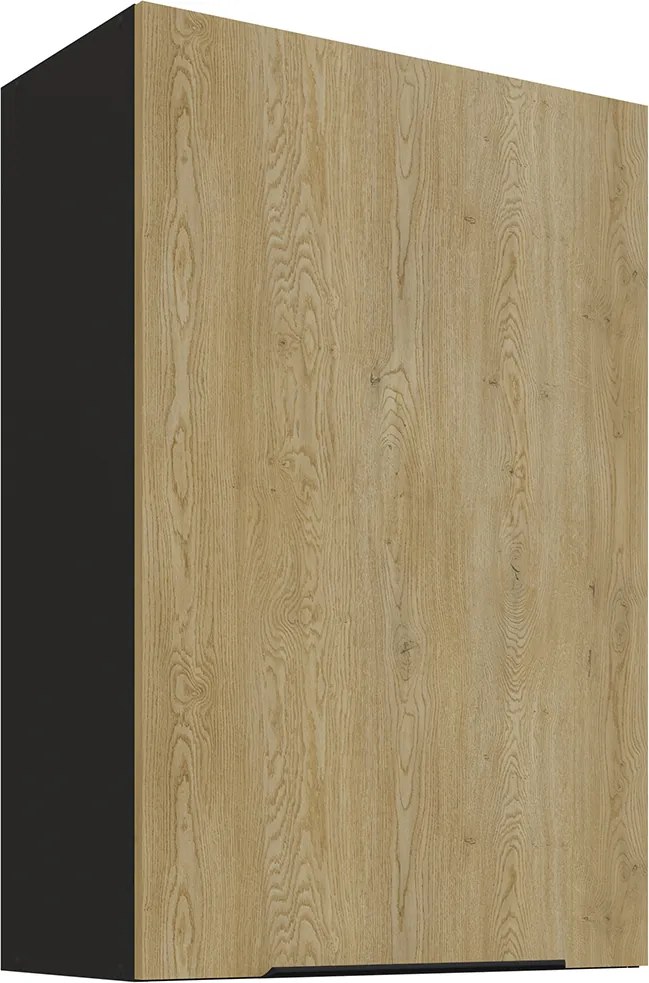 CREMONA cc | horní skříňka 60 G-90 1F policová | 60 cm | VYSOKÁ | černá/cremona