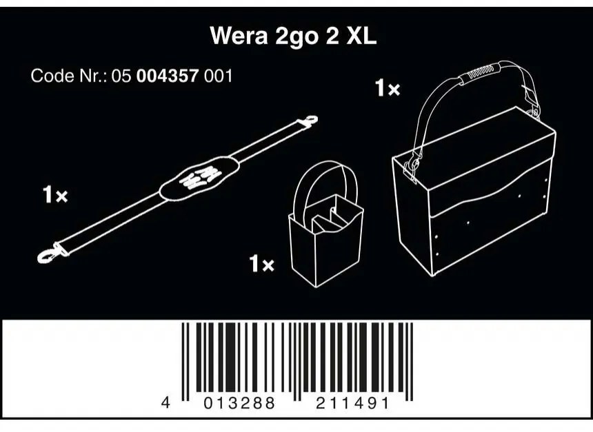 Wera 004357 Kufr na nářadí Wera 2go 2 XL