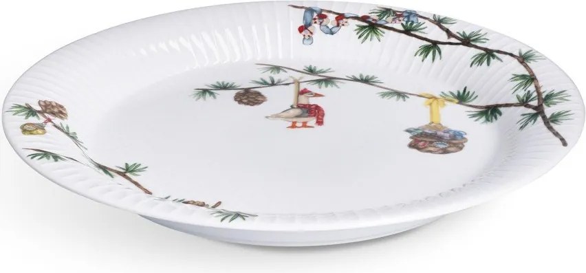 Bílý porcelánový talíř s vánočním motivem ø 27 cm Hammershøi Christmas – Kähler Design