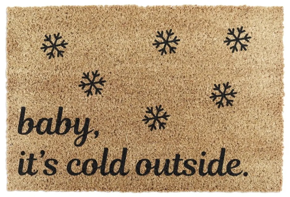 Rohožka s vánočním motivem z kokosového vlákna 40x60 cm Baby It's Cold Outside – Artsy Doormats