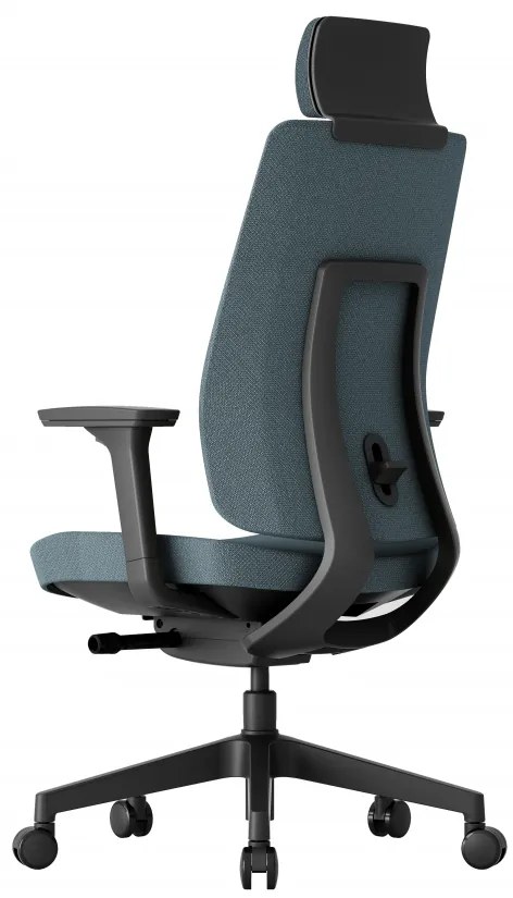 Office Pro Kancelářská ergonomická židle K50 — černá Modrá