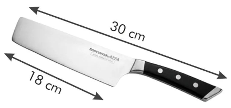 Nůž japonský AZZA NAKIRI 18 cm