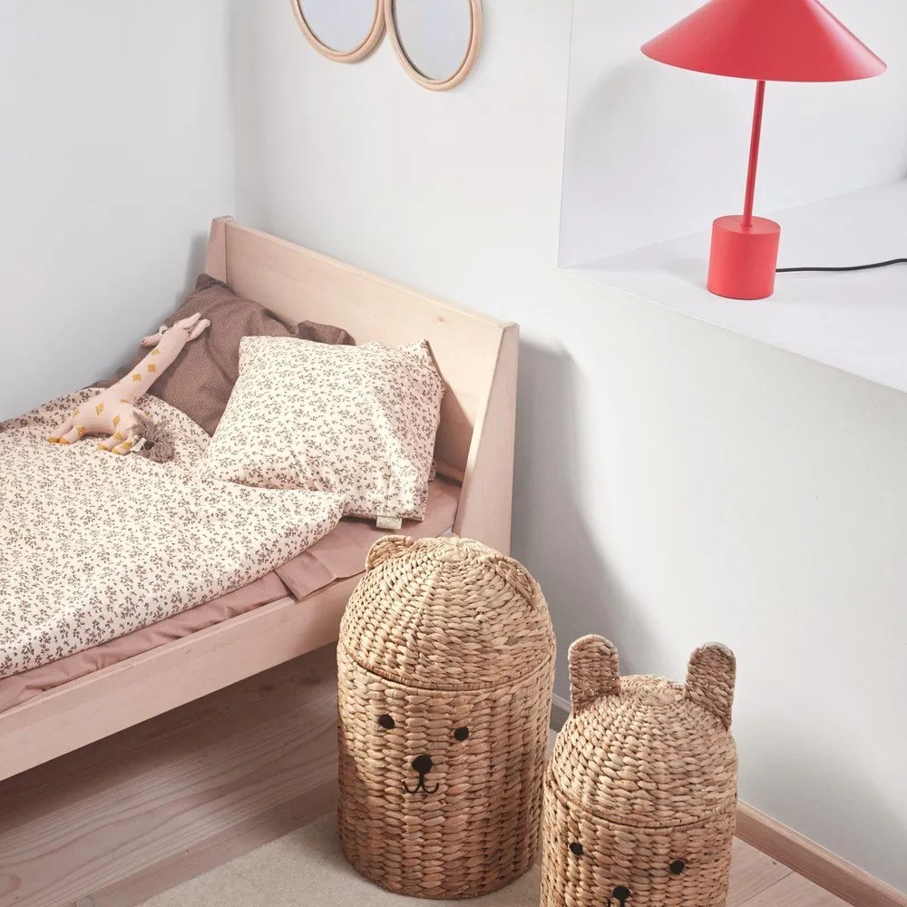 Dětské koše na hračky v sadě 2 ks z mořské trávy v přírodní barvě ø 28,5x49,5 cm Bear & Rabbit – OYOY Mini
