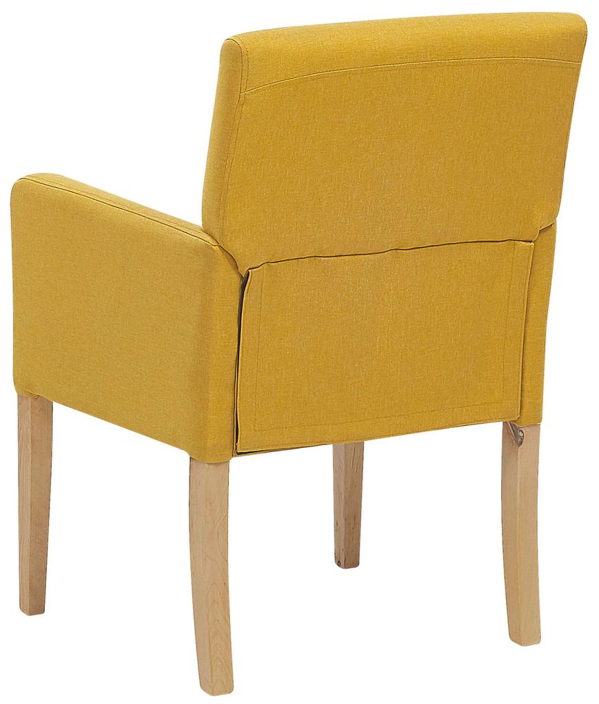 Jídelní židle  ROCKEFELLER, žlutá Beliani