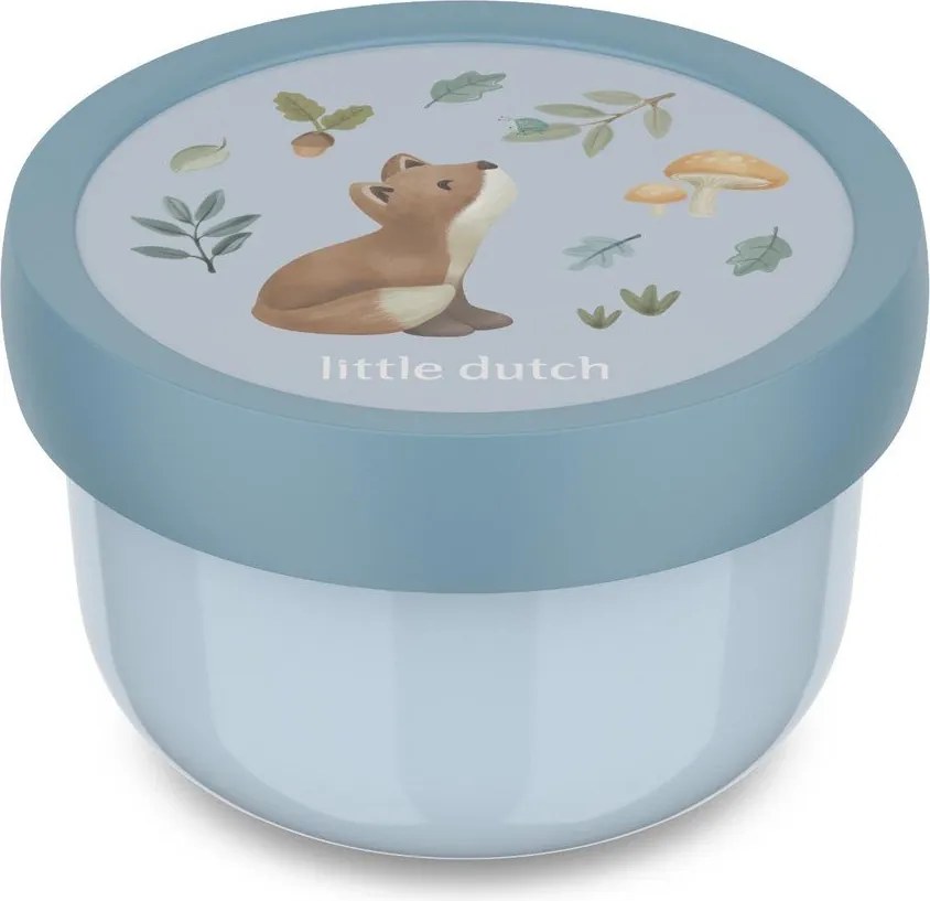 Světle modrý plastový dětský svačinový box Forest Friends – Mepal