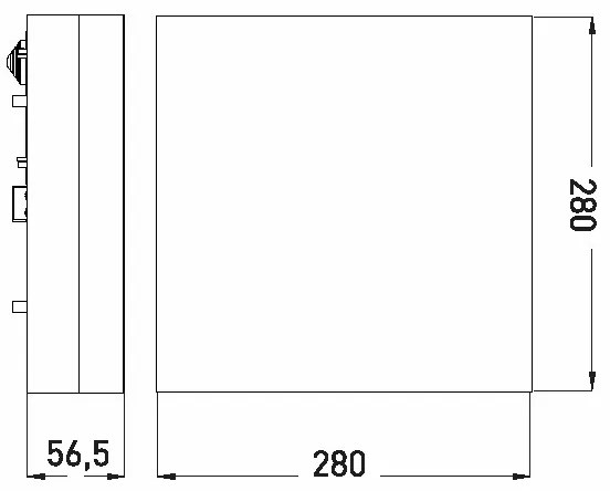 LED Koupelnové stropní svítidlo LED/24W/230V 3000/4000/6000K 28x28 cm IP44