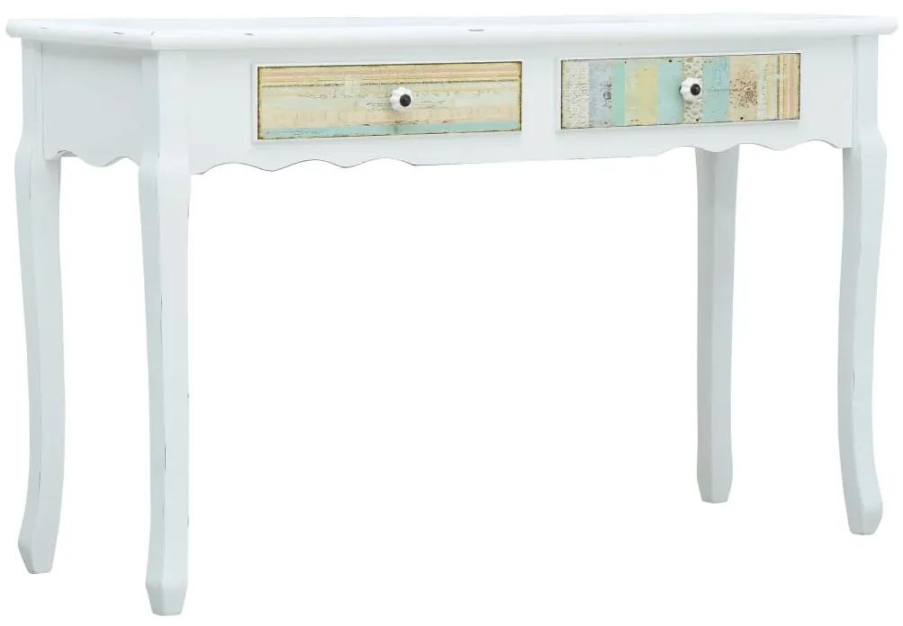 285760 vidaXL Konzolový stolek bílý 120 x 40 x 74,5 cm dřevo