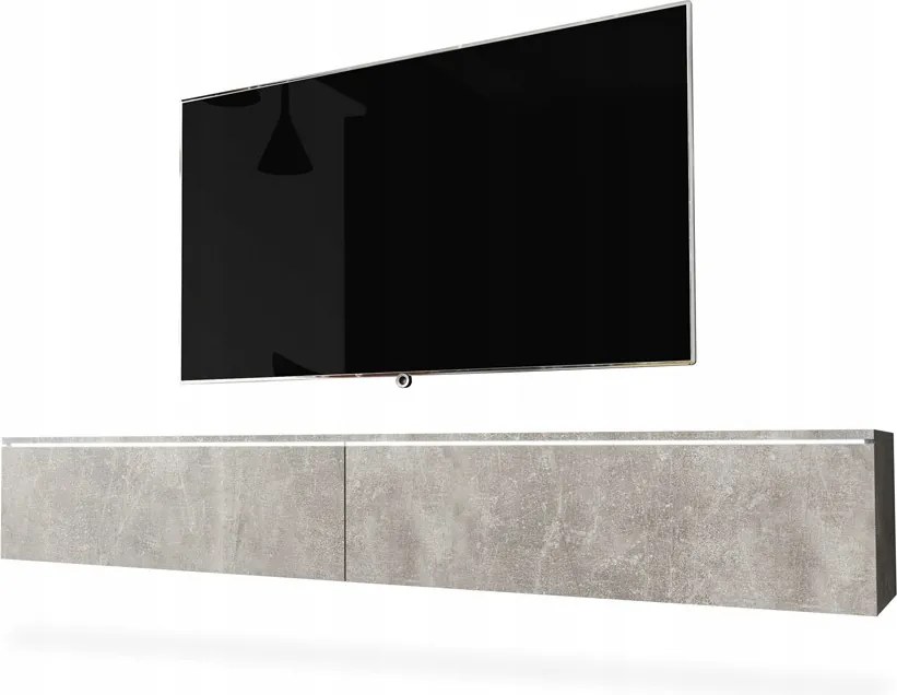 Rtv skříňka Kane 180 cm Beton bez Led