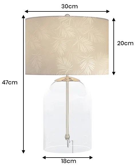 Designová stolní lampa Gellert 47 cm zlatá