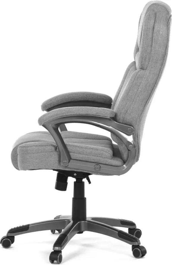 Kancelářské křeslo KA-C715 GREY2, houpací mechanismus, šedá látka (65 x 73) cm