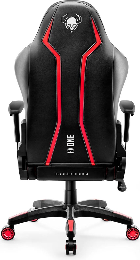 Herní křeslo z eko kůže Small Size, černý-červený: Diablo X-One 2.0