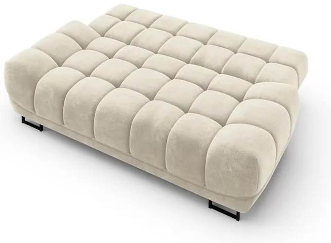 Béžová sametová rozkládací/s úložným prostorem pohovka 215 cm Cirrus - II. jakost – Windsor & Co Sofas