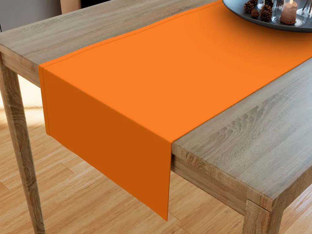 Goldea bavlněný běhoun na stůl - oranžový 20x120 cm
