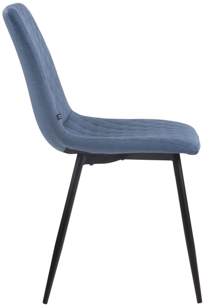 Jídelní židle Hewton - látkové čalounění | modrá