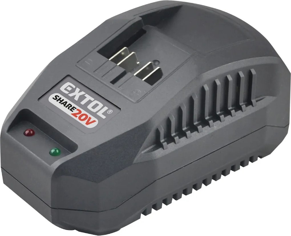 Vrtací šroubovák aku s příklepem SHARE20V, BRUSHLESS, 2Ah (2×), EXTOL PREMIUM 8891806