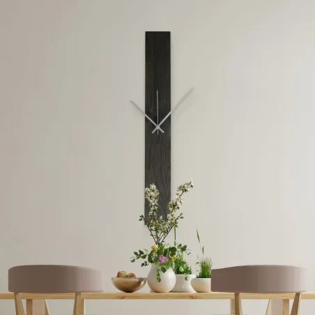 Elegantní dřevěné nástěnné hodiny černý I SENTOP MAS019-OSMO-3169