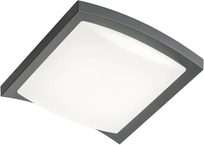 Redo Group 90007 Tallin venkovní antracitové stropní svítidlo 21W LED 3000K, rozměr 24,5x24,5cm IP54