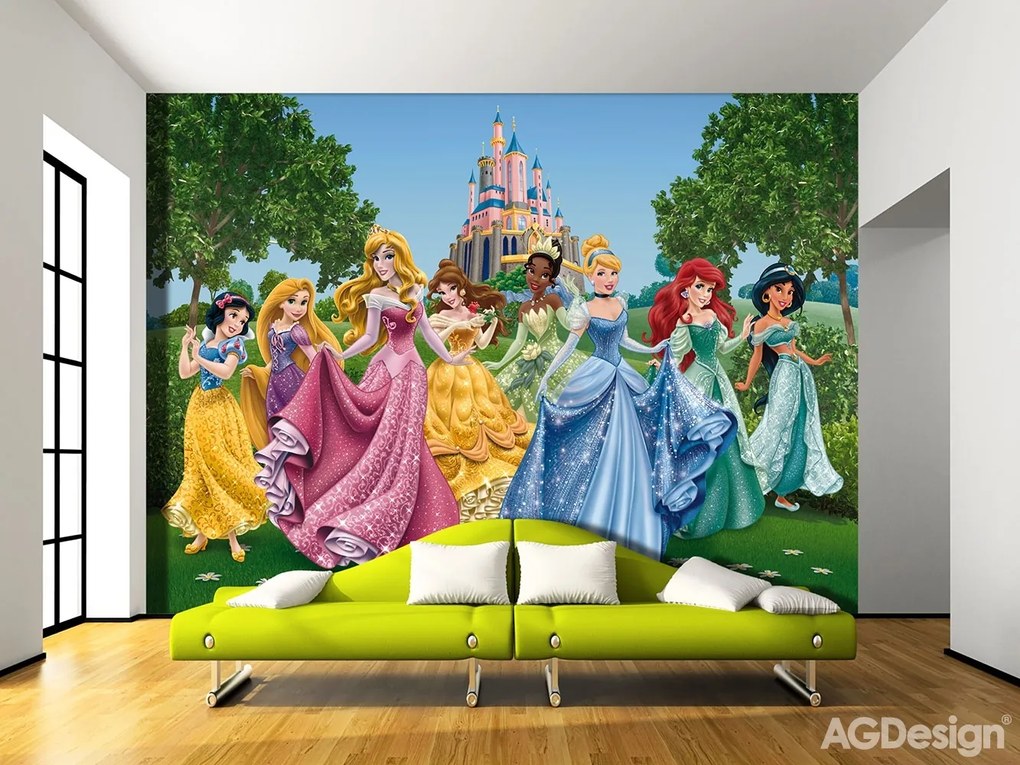 Dětská fototapeta na zeď - FTD 2207, Disney, Princezny, 360 x 254 cm, AG Design