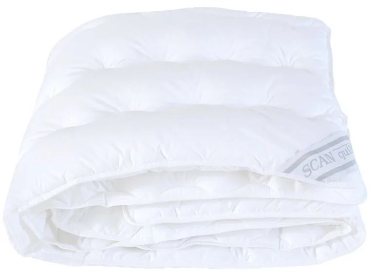 SCANquilt přikrývka COMFORT COTTON PLUS - antibakteriální celoroční - hřejivost střední Sq 5 140 x 220 cm - prodloužený