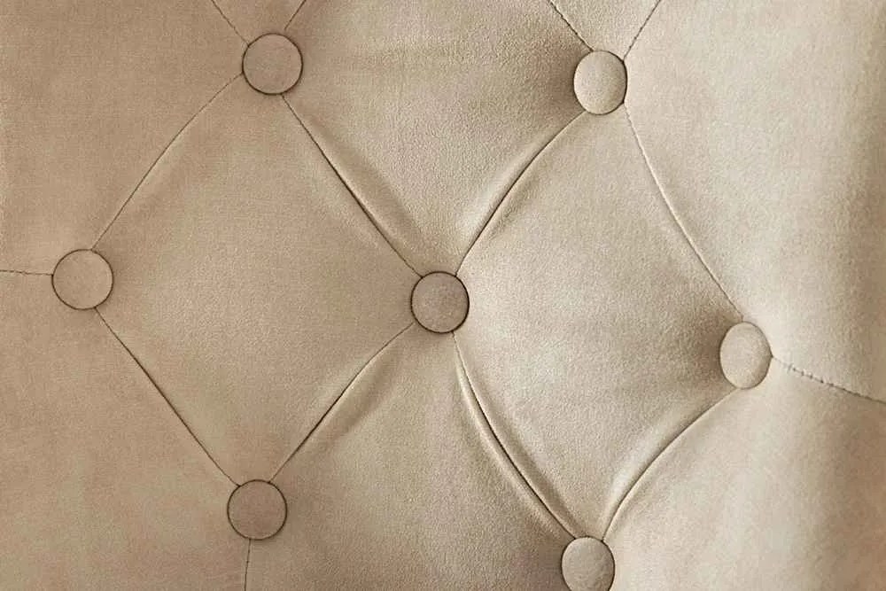 Designová židle Queen Lví hlava béžový samet