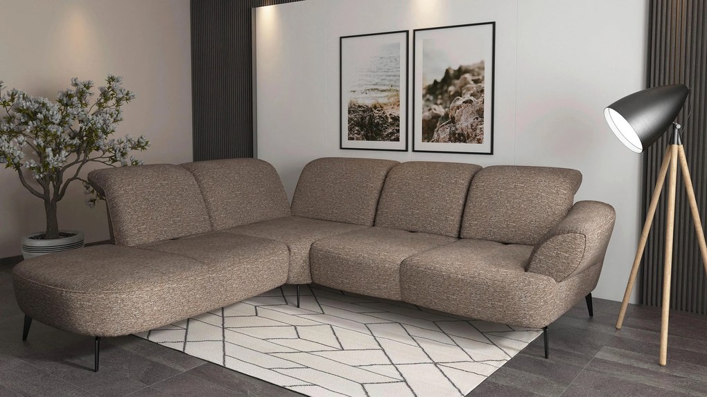 XXXLutz ROHOVÁ SEDAČKA, textil, cappuccino Sit & More - Sedací soupravy - 00014401321D