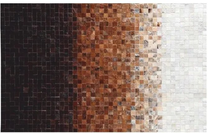 Luxusní koberec, pravá kůže, 200x300, KŮŽE TYP 7