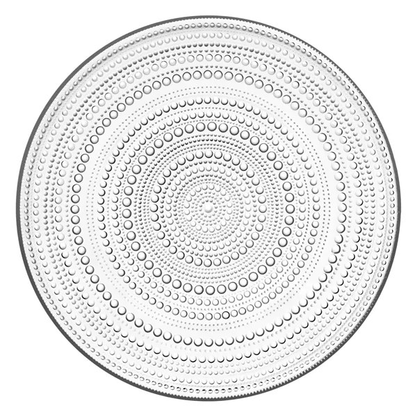Skleněný talíř Kastehelmi Clear 31,5 cm Iittala