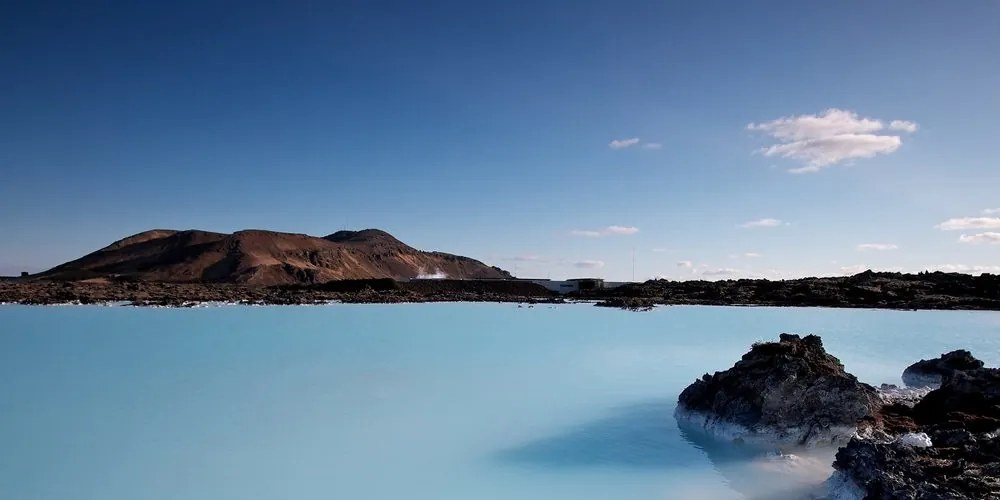 Obraz modrá laguna - 120x60 cm