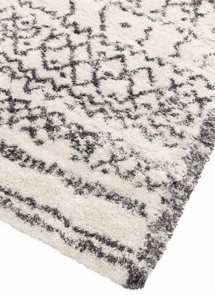 Šedý  koberec Bardie Grey Cream Rozměry: 80x150 cm