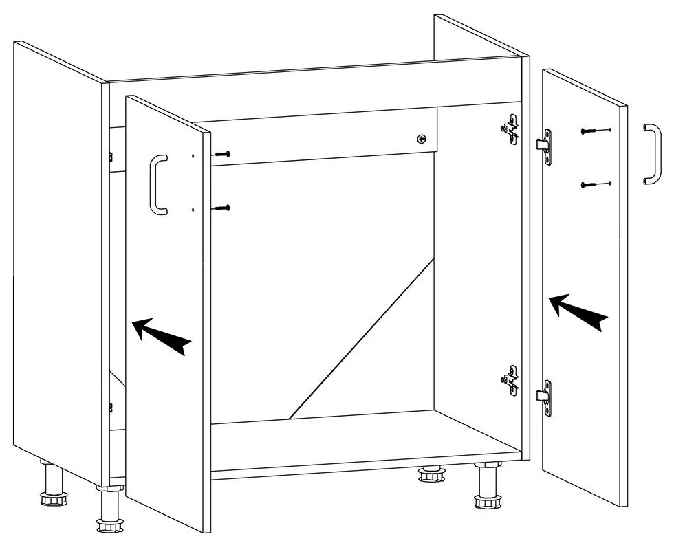 Kuchyňská linka LINEA | 260 cm | šedá