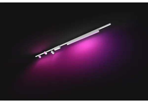 Philips-SADA 4xLED RGB Stmívatelné svítidlo do lištového systému Hue LED RGB/44,6W/230V