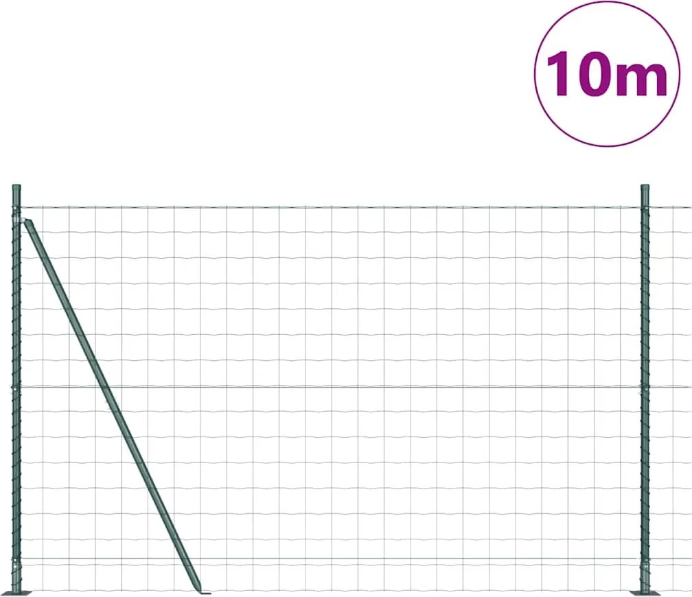 Evropský plot s betonovou základnou 10 x 1,4 m Zelená Síťovina 3350838