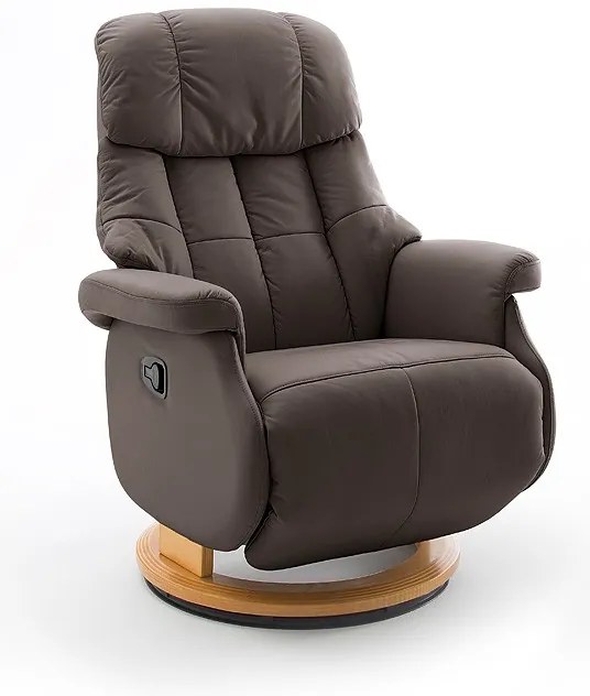 Křeslo Calgary Comfort L hnědé Barva: podstava Černá