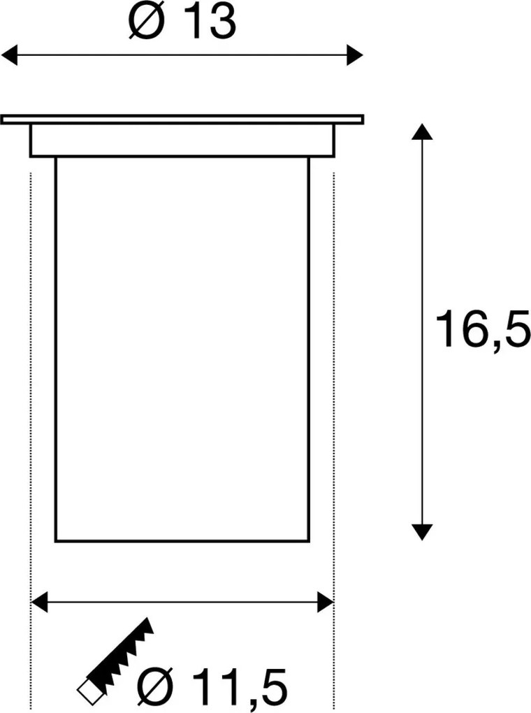 LA 229320 Venkovní svítidlo DASAR 80 ADJUST na podlahu kruhová 230V GU10 - BIG WHITE (SLV)