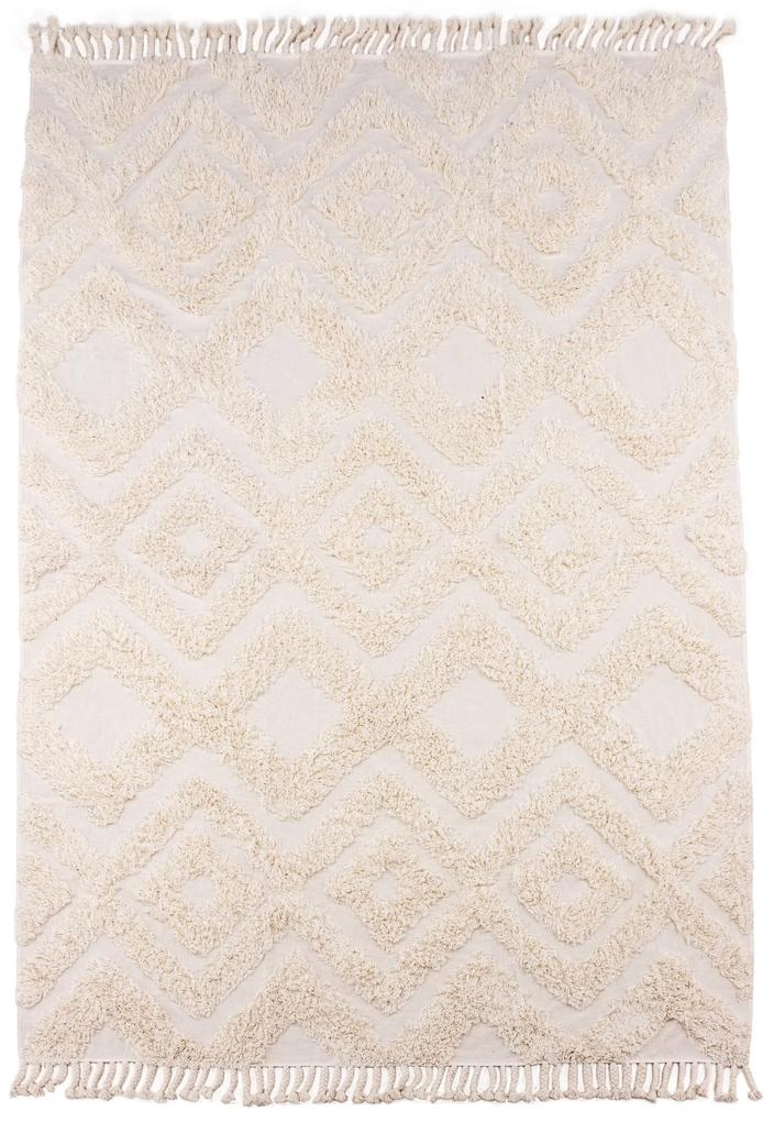 Obdélníkový koberec Hilma, bílý, 350x250