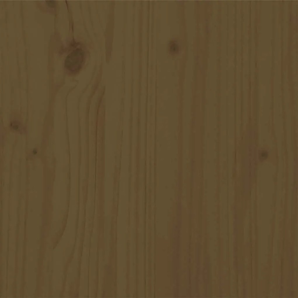 Rám postele medově hnědý masivní dřevo 200 x 200 cm 3105818