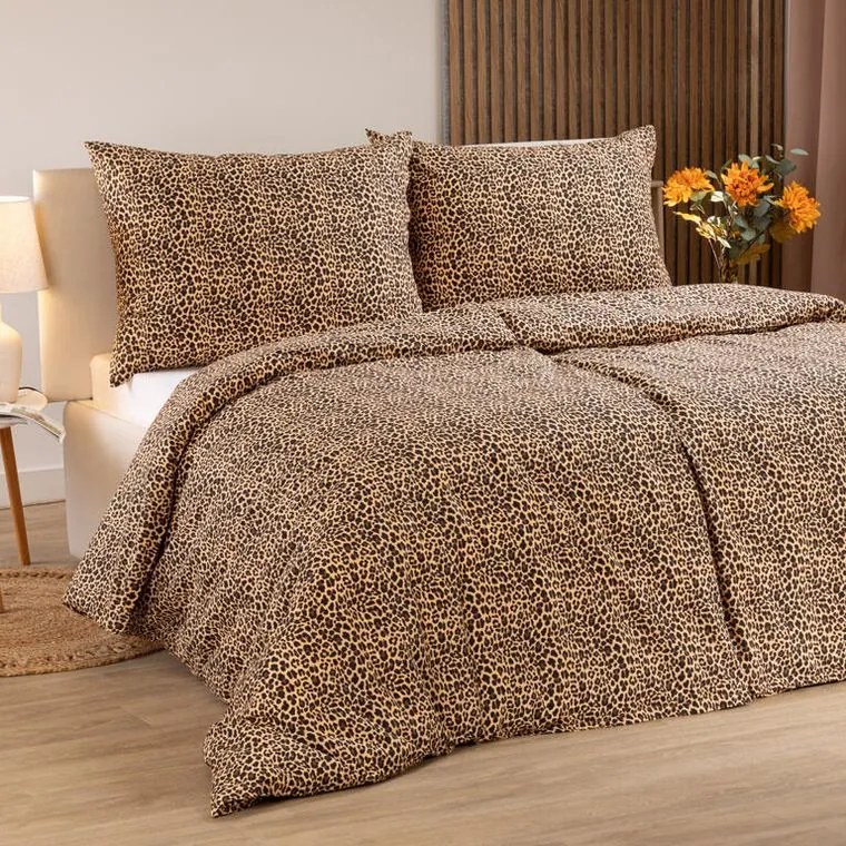 Bavlněné ložní povlečení LEOPARDÍ ELEGANCE